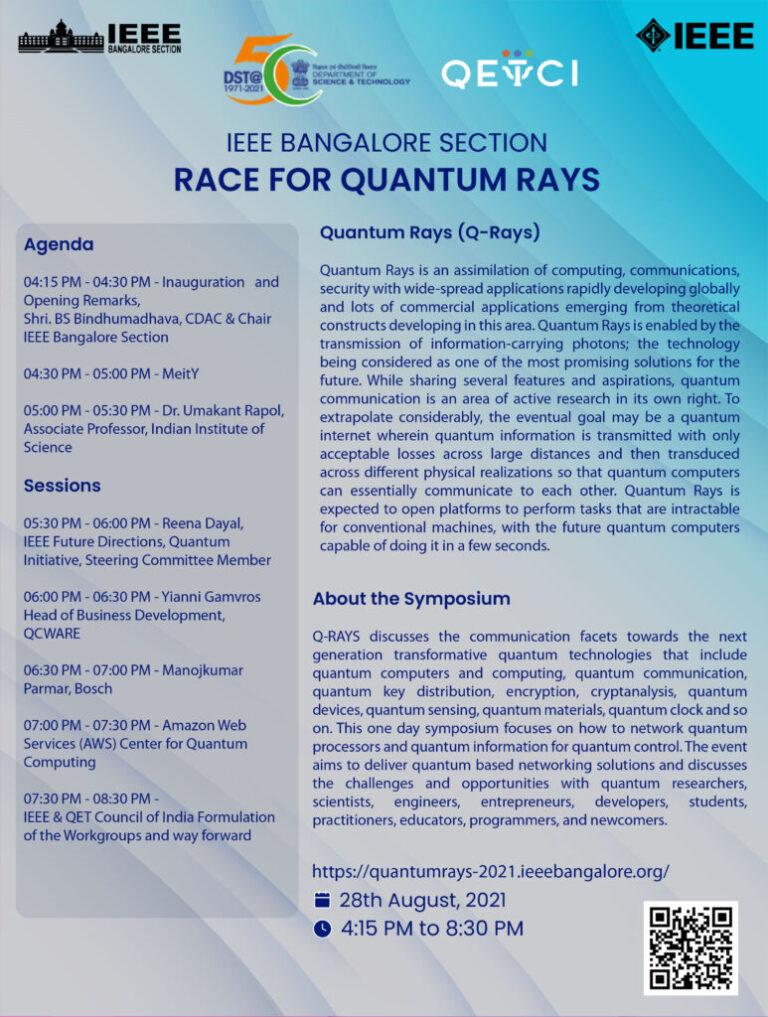 QRACE is the Part of Race for Quantum Rays (Q-RAYS) - Quantum Research ...